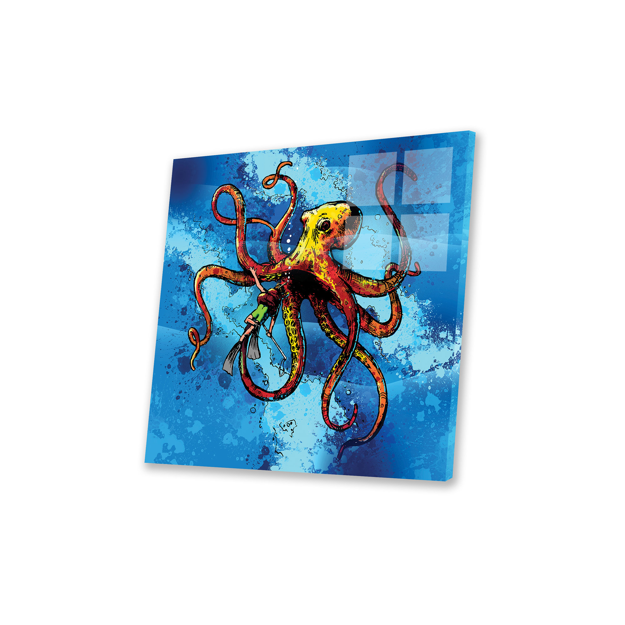 Dovecove Octopus From The Deep On Plastic / Acrylic by David Loblaw ...