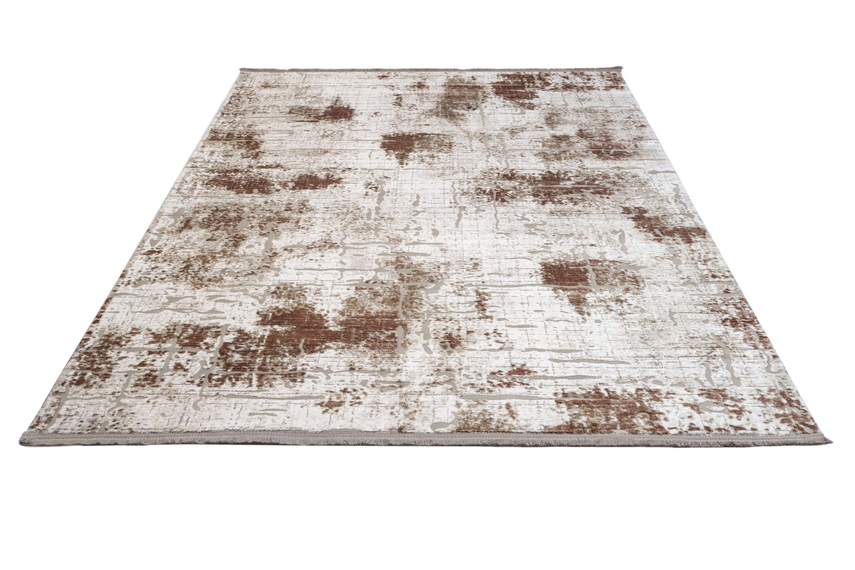 17 Stories Lutwinus Abstract Machine Woven Acrylic Area Rug in Yellow ...