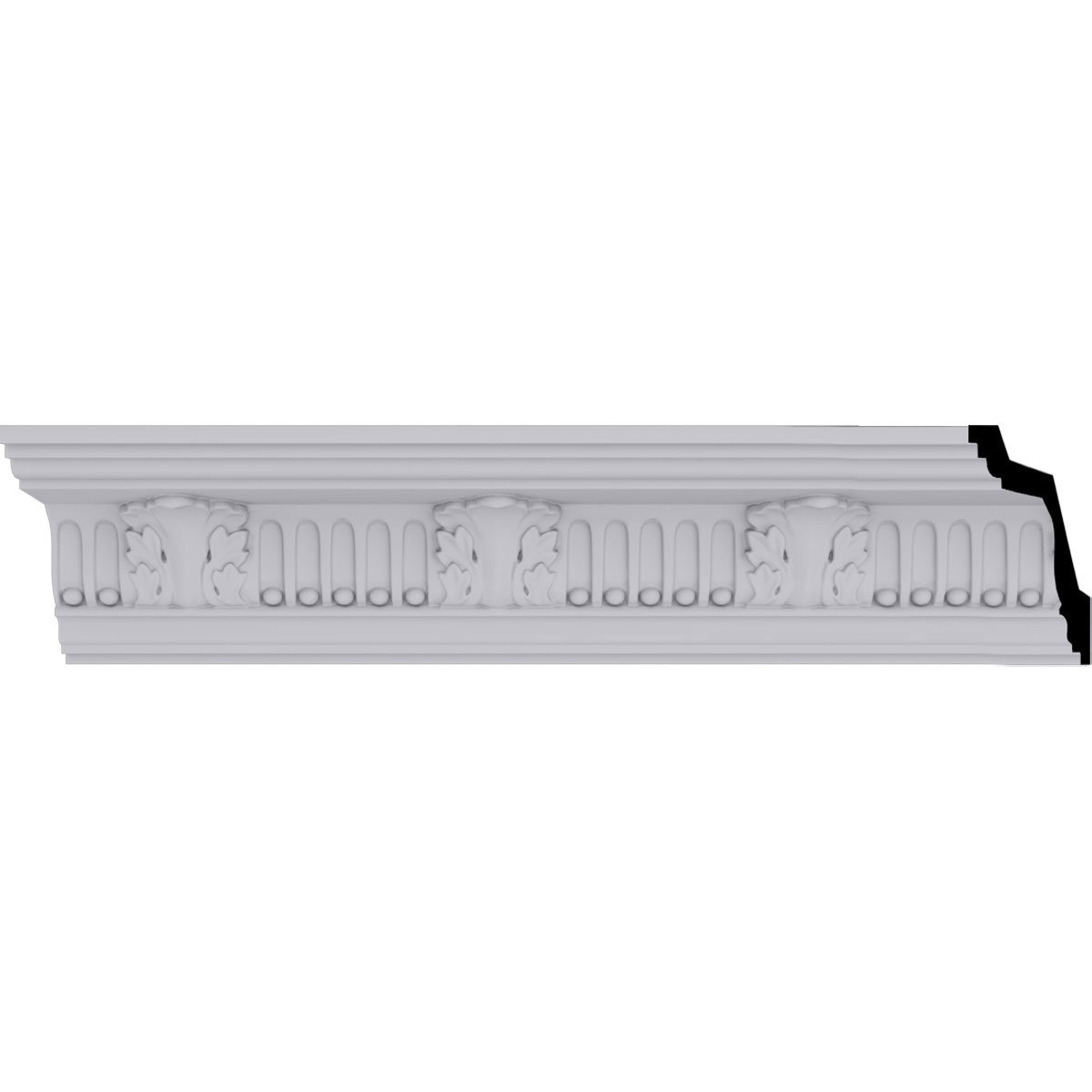 Ekena Millwork SAMPLE - Endurathane Colton Crown Moulding, 3 1/4"H x 3 ...