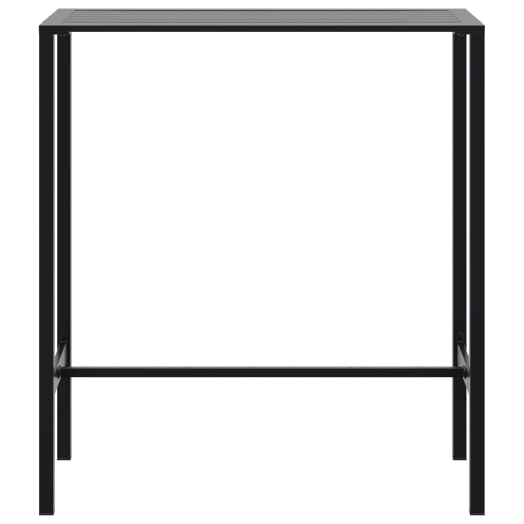 vidaXL Bar Table Black Powder-coated Steel 39.4 x 19.7 in Durable | Wayfair