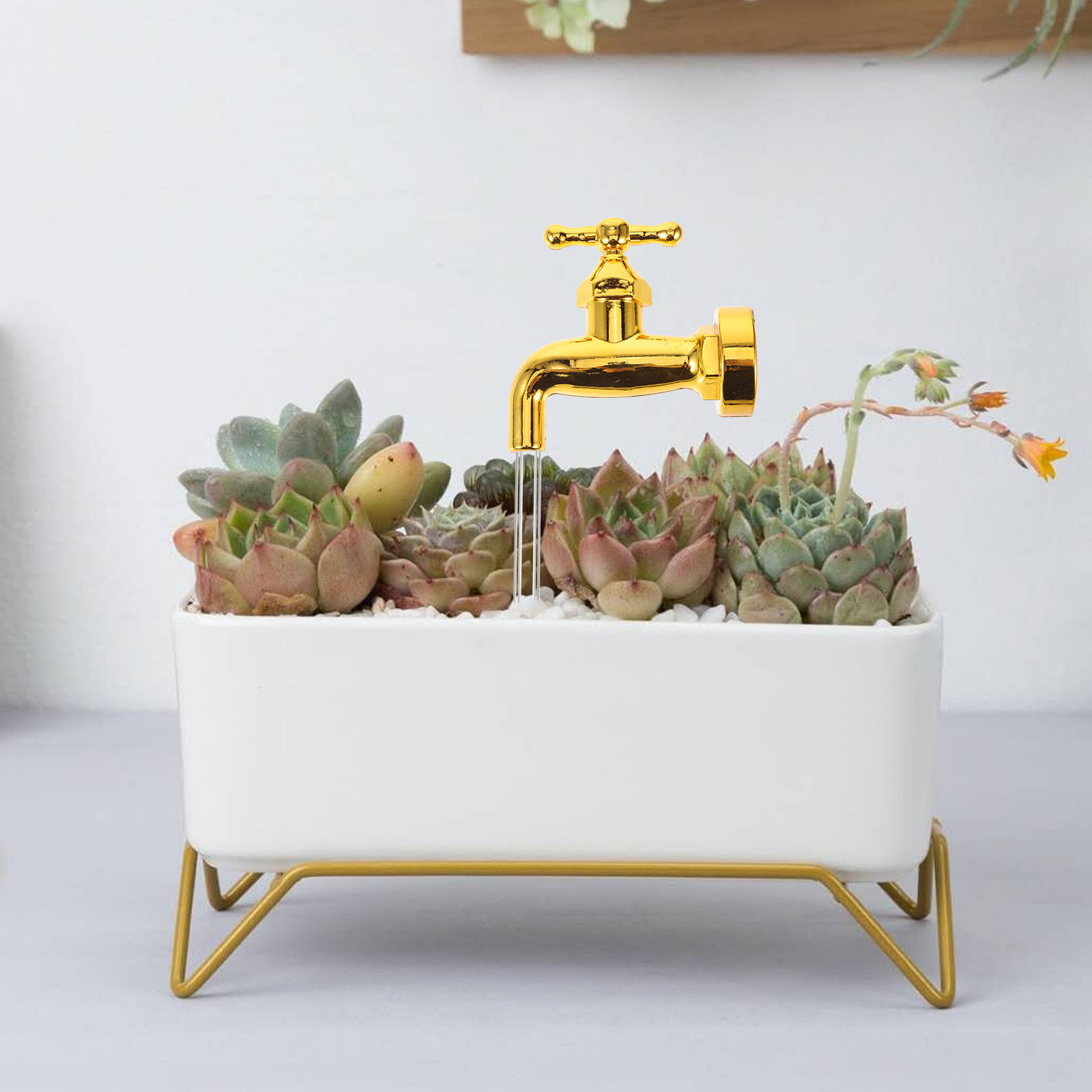 Mercer41 Garden Adornment Watering Fountain Floating Tap Fountain ...