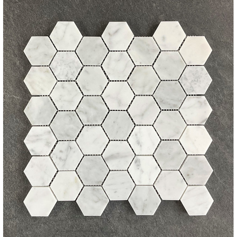 ES Stone Honeycomb 2" x 2" Honeycomb Mosaic Wall & Floor Tile & Reviews ...