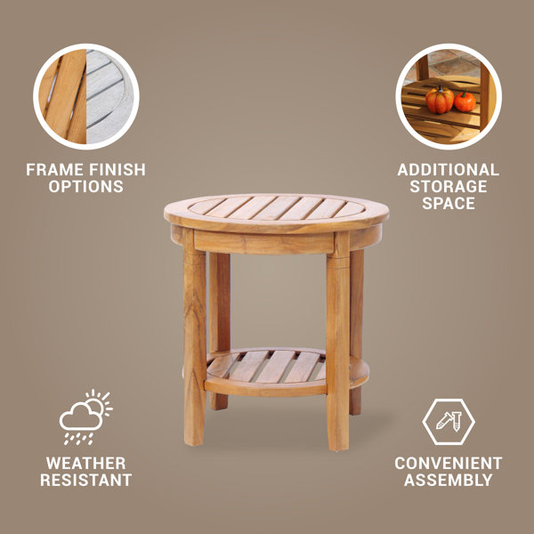 Birch Lane™ Colden Teak Side Table & Reviews | Wayfair