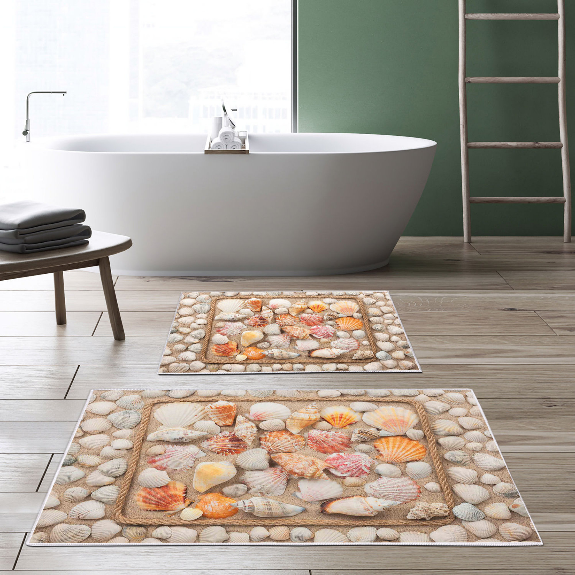 East Urban Home Hoedus 2 Piece Bath Rug Set | Wayfair