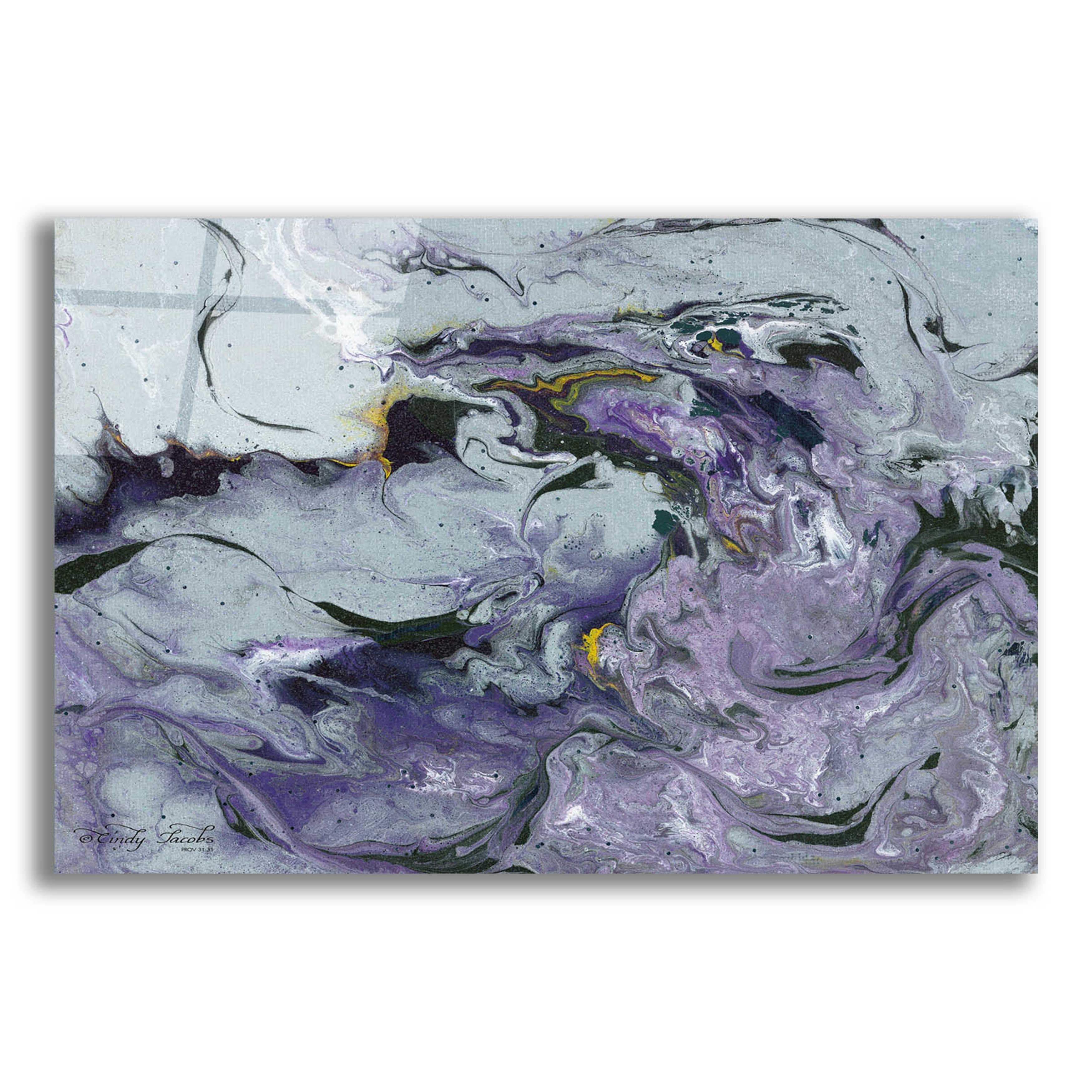 Orren Ellis Abstract in Purple IV by Cindy Jacobs - Unframed Print ...