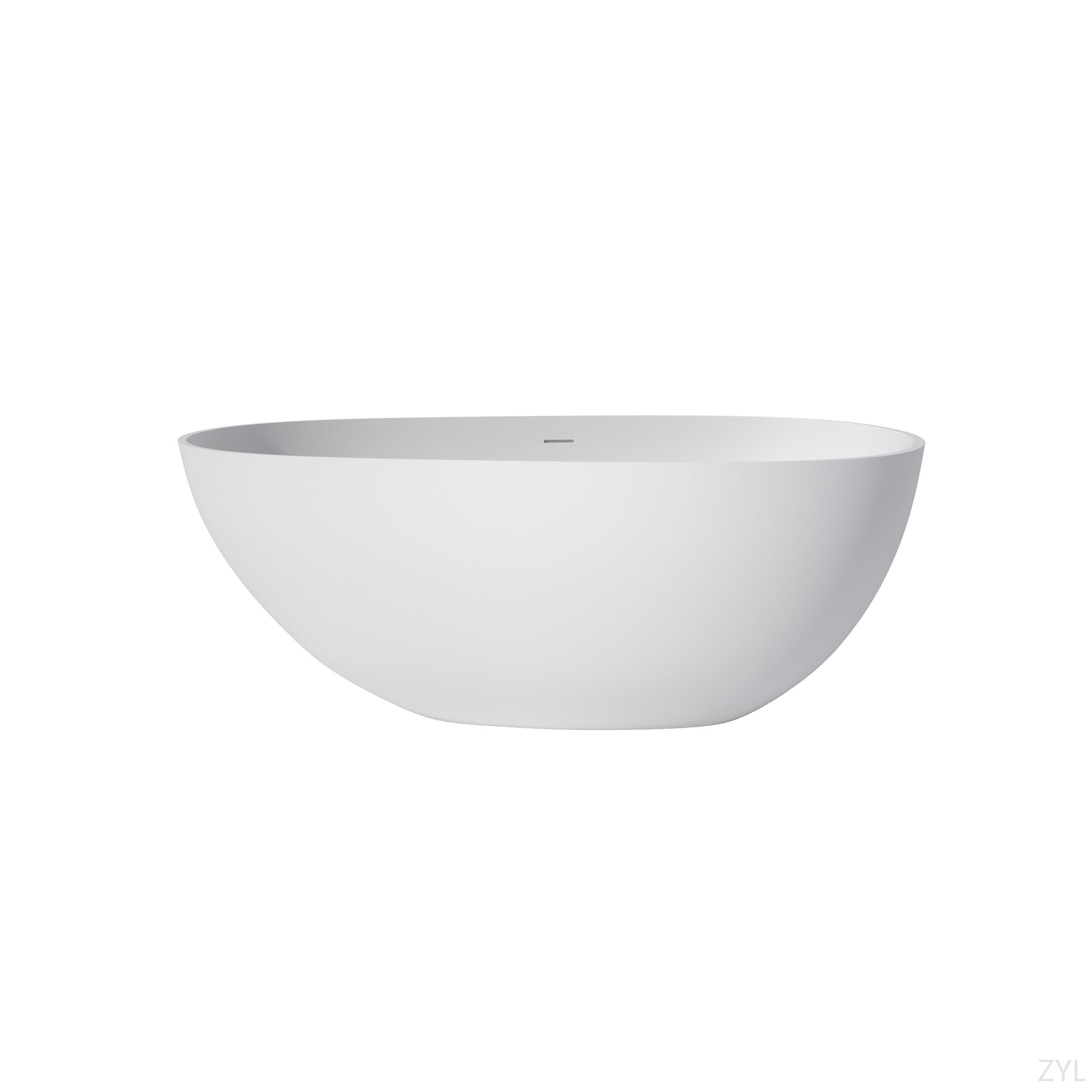 Greenhome Trade 59" Solid Surface Deep Soaking Bathtub | Wayfair