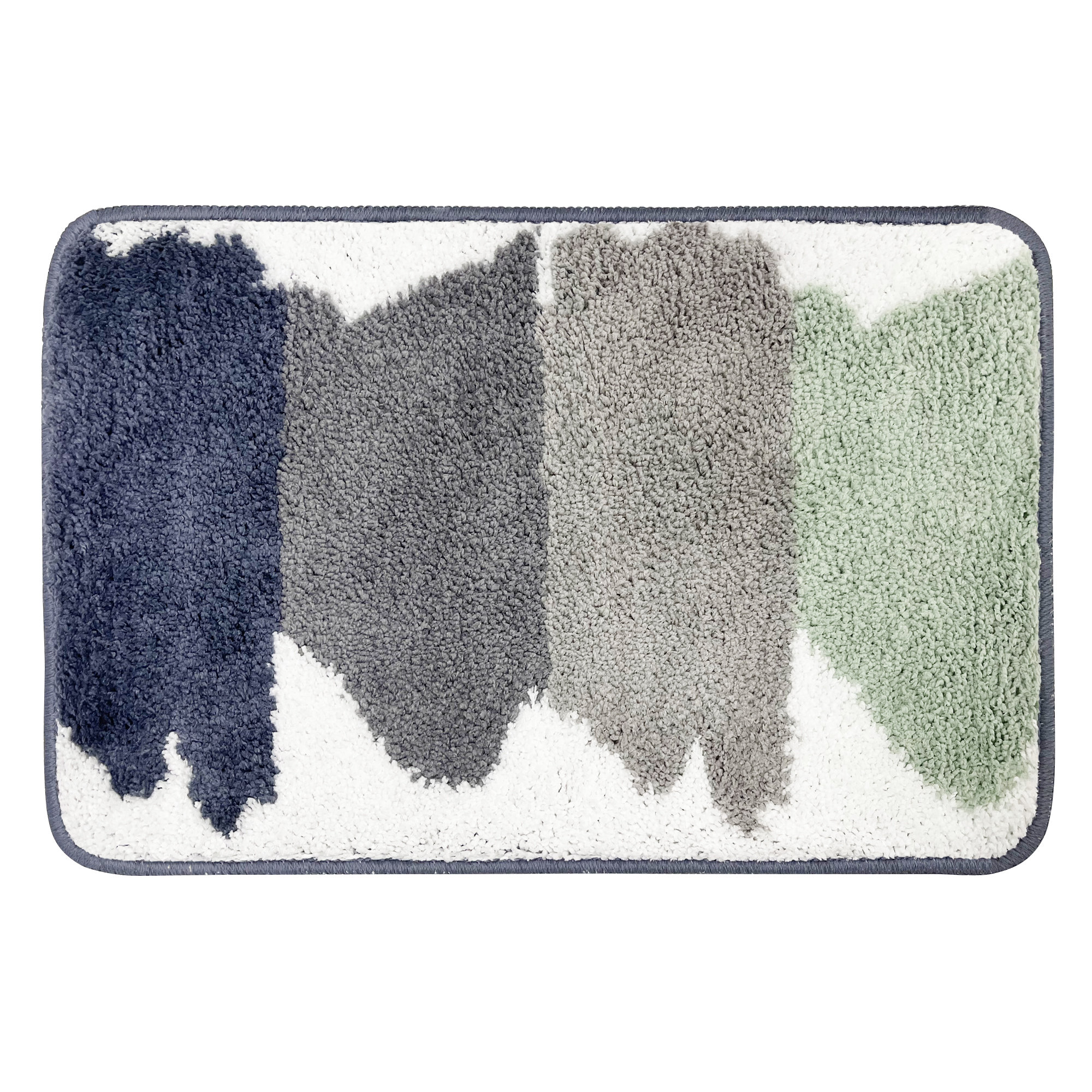 Wrought Studio™ Microfiber Non Slip Bath Rugs, Soft Absorbent Bathroom ...