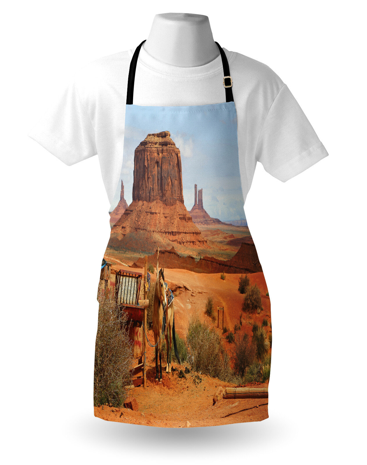 East Urban Home Western Horse Apron Unisex Monument Valley Art Adult ...