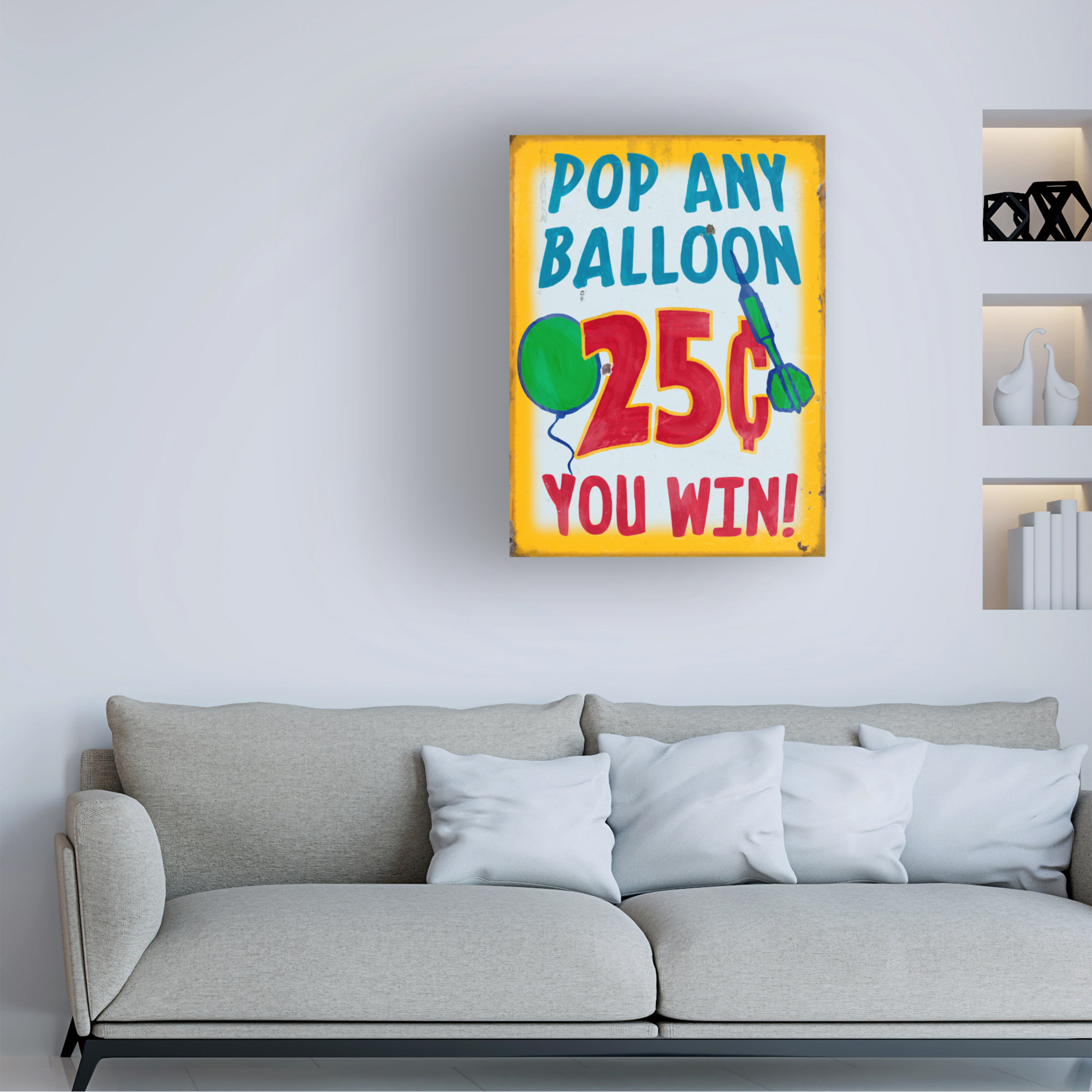 Trinx «Pop Any Balloon Distress On Canvas» par RetroPlanet, impression ...