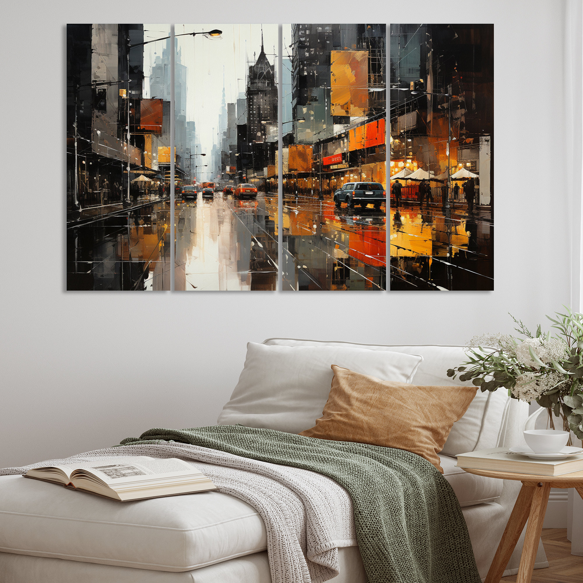 Red Barrel Studio® Cityscape Collage V - Abstract Collages Metal Wall ...