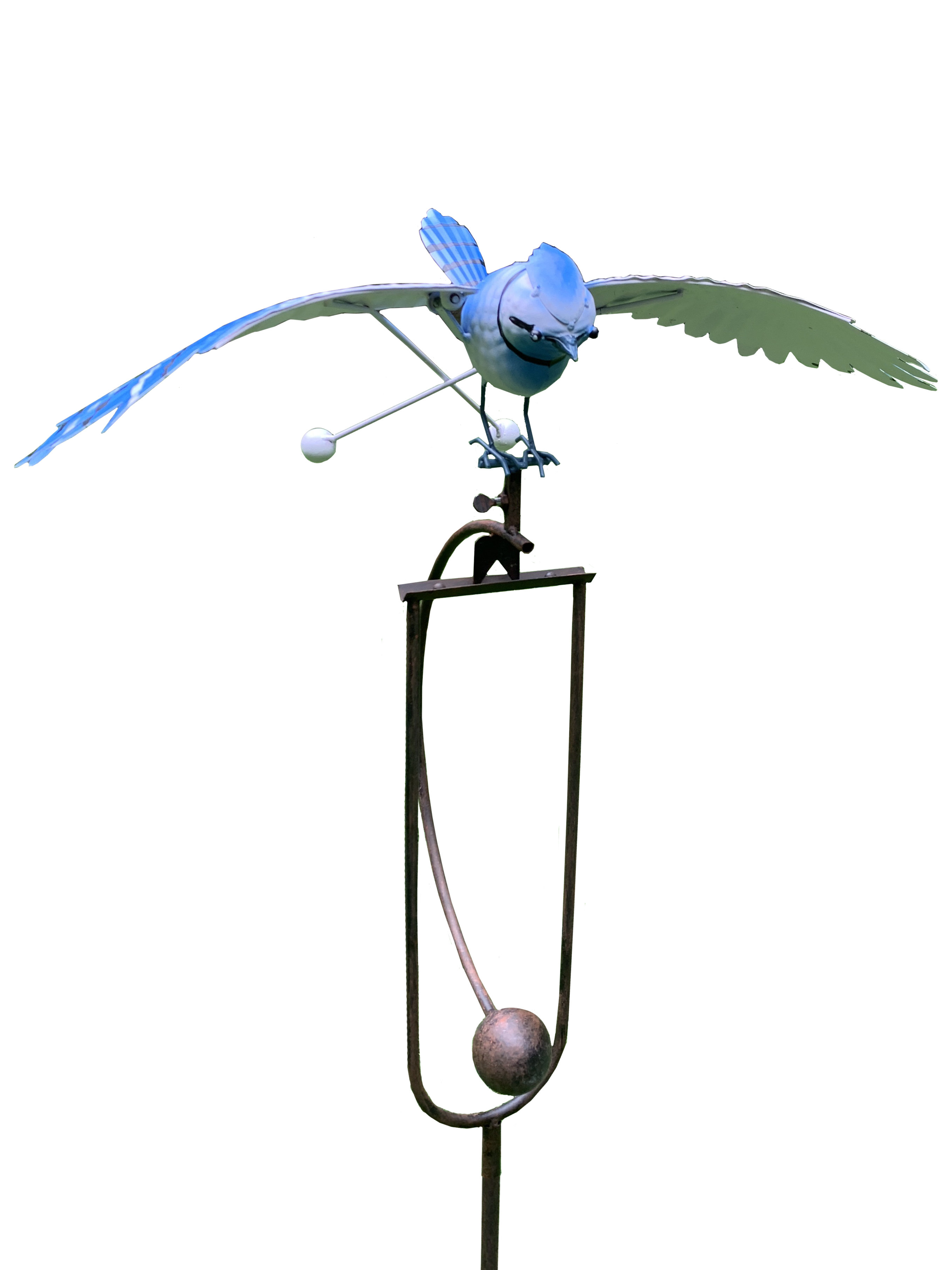 Arlmont & Co. Metal Blue Jay Rocker Stake - Wayfair Canada