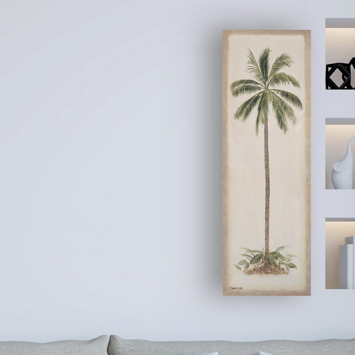 Bay Isle Home™ 'Palm Tree Profile' by Debra Lake - Painting Print on ...