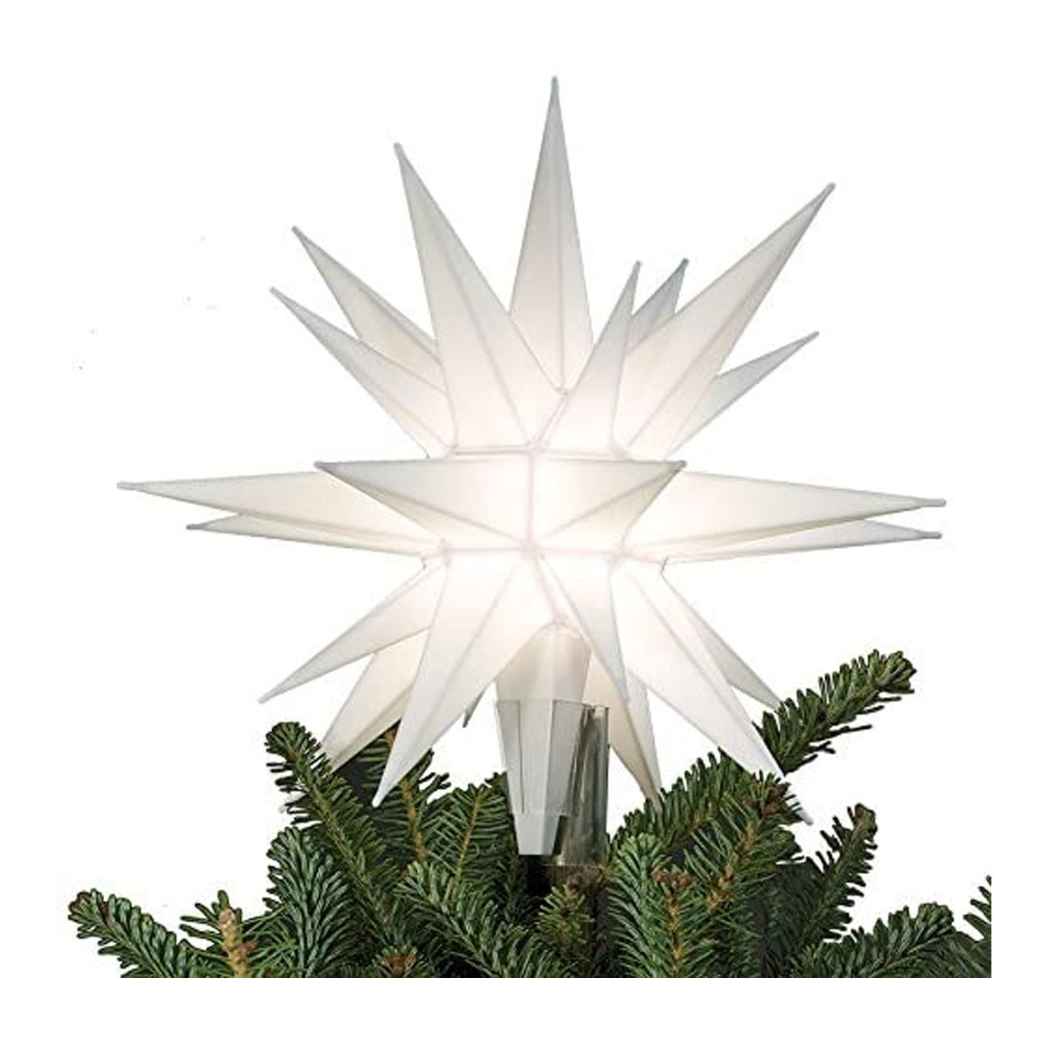Plastic Development Group Prelit LED Christmas Holiday Star Tree Topper ...