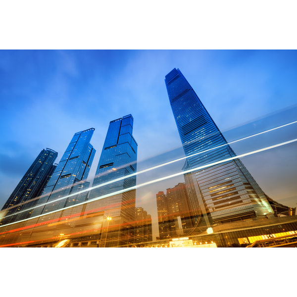 Hokku Designs Faylene " Buildings In Hong Kong " | Wayfair