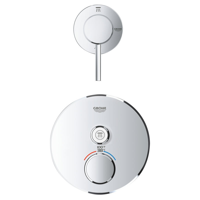 GROHE Grohtherm SmartControl Shower Thermostatic Valve Trim Kit | Wayfair