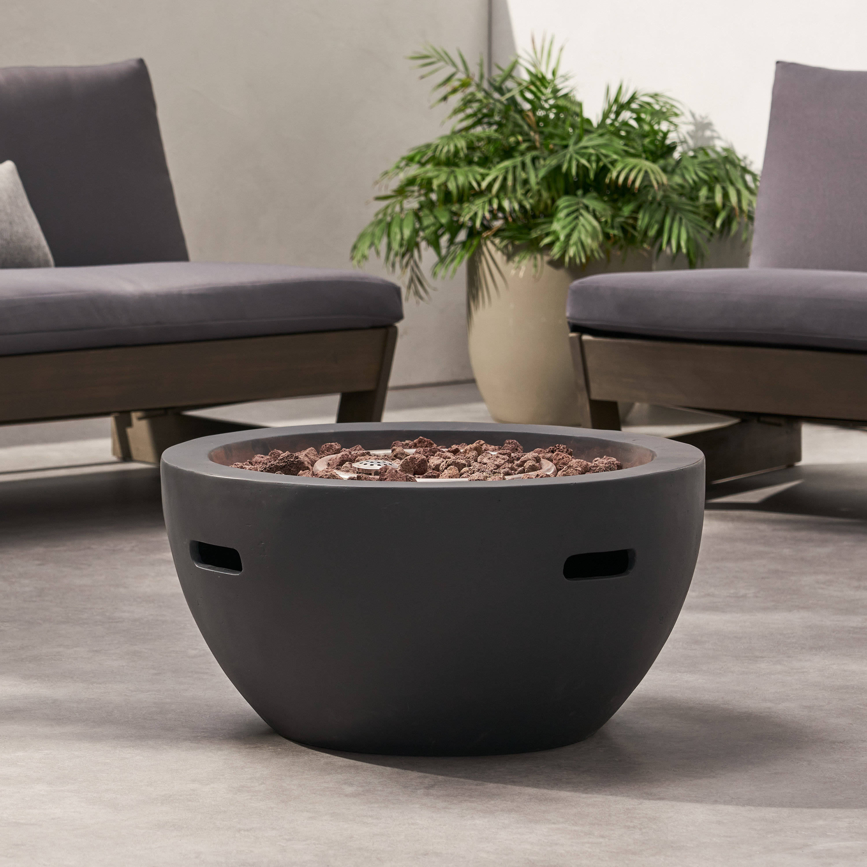 EcoFun Foyer rectangulaire en fer Harmony - 50 000 Btu - Wayfair Canada