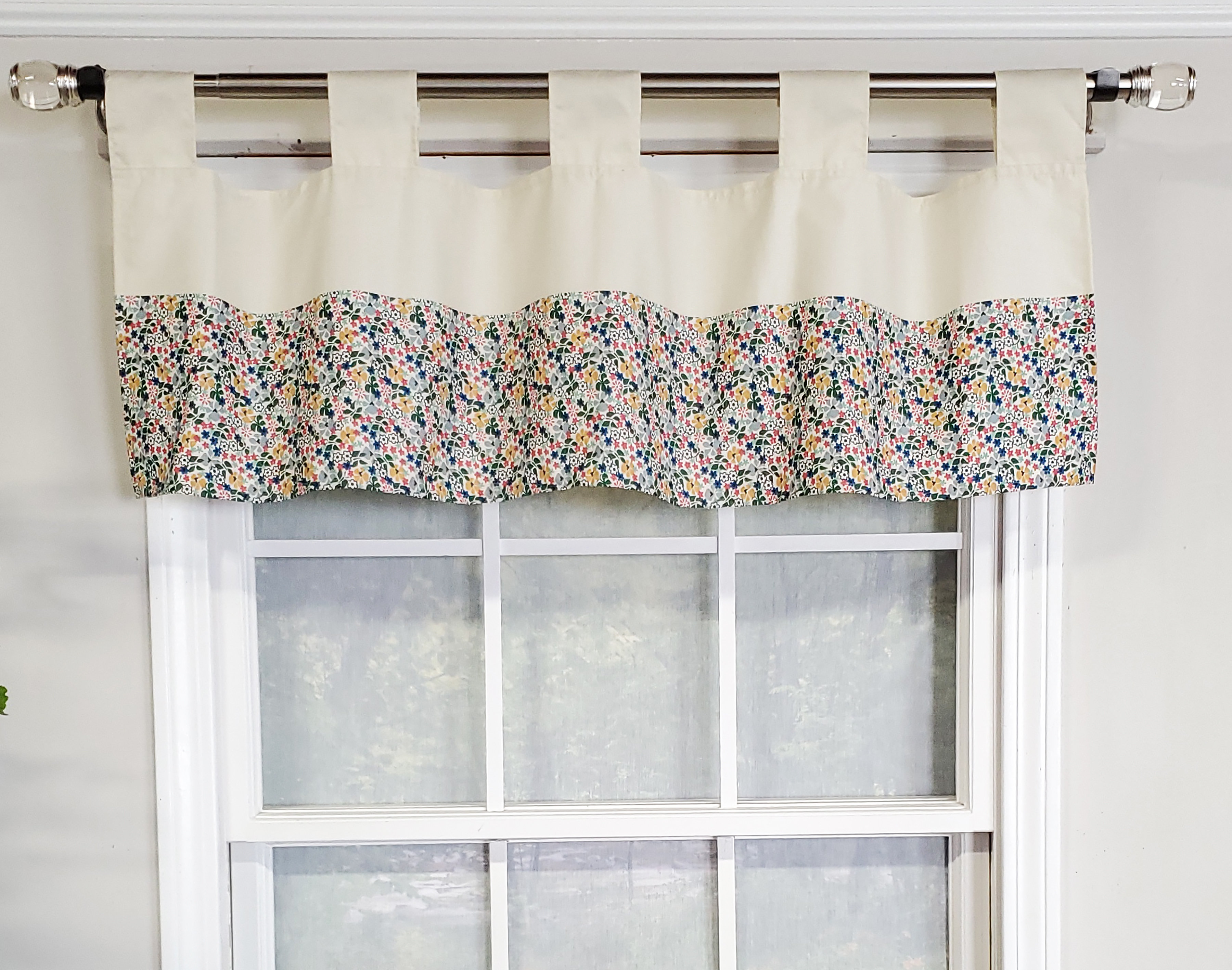RLF Home Petite flower Tab Valance | Wayfair