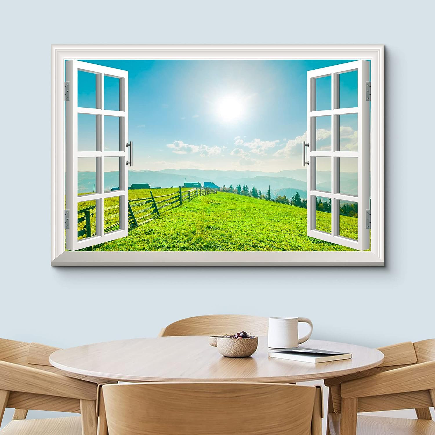 IDEA4WALL Window View Landscape Green Forest Meadow Nature Wilderness ...