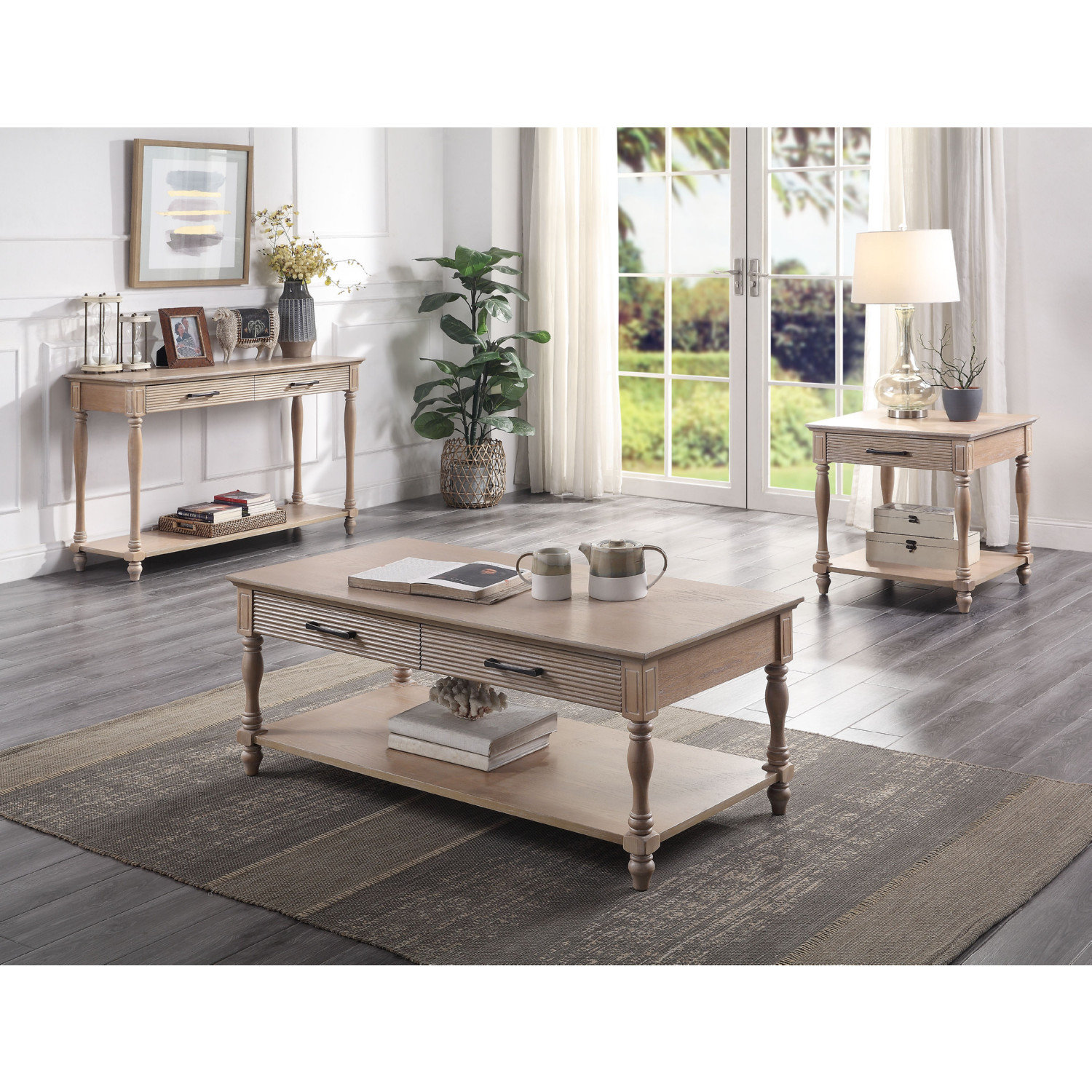August Grove Table de bout avec rangement Lexy - Wayfair Canada