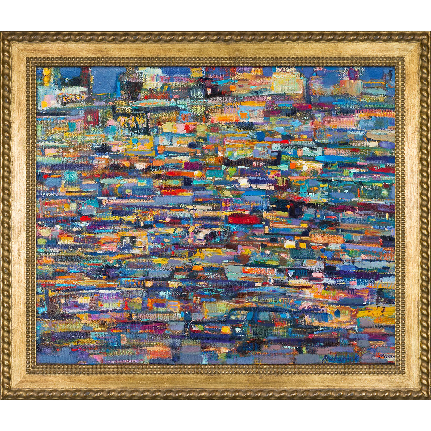 Vault W Artwork Fires Of The Big City by Alexey Rubanov - Picture Frame ...