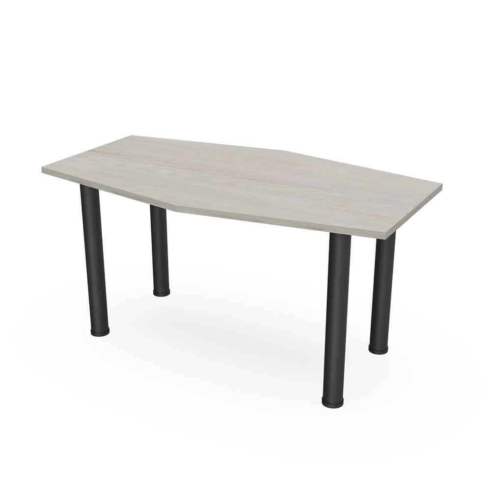 Skutchi Designs, Inc. 5 Ft Hexagon Irregular Break Room Table Post Legs ...