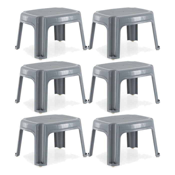 Gracious Living 9.5 Inches Plastic 1 Step Portable Home & Kitchen Stool ...