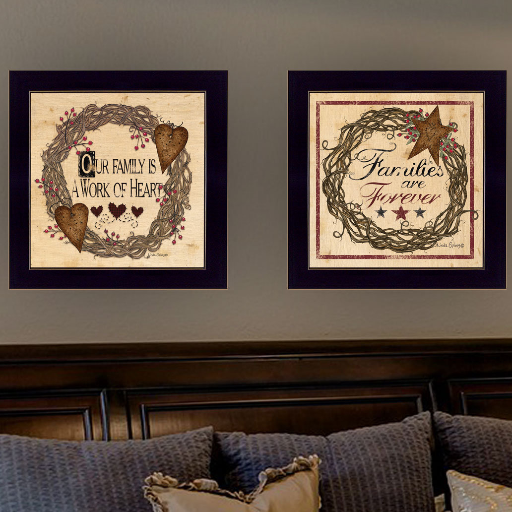 August Grove® Family Wisdom II 2-Piece Vignette Framed Wall Art for ...