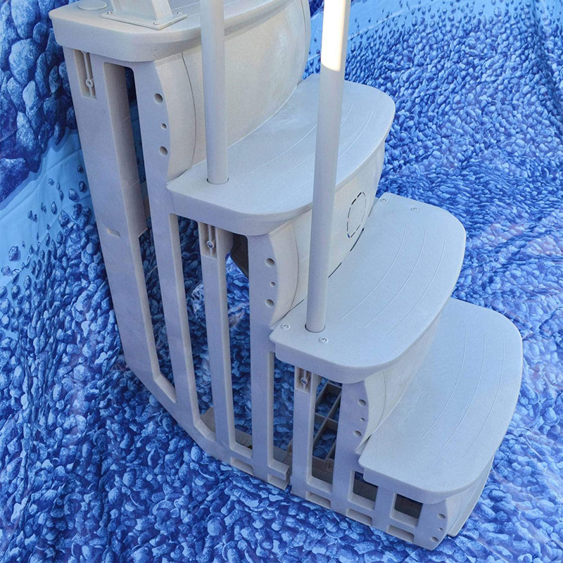 Main Access Smart Step Swimming Pool Entrance with Hand Rail Support ...