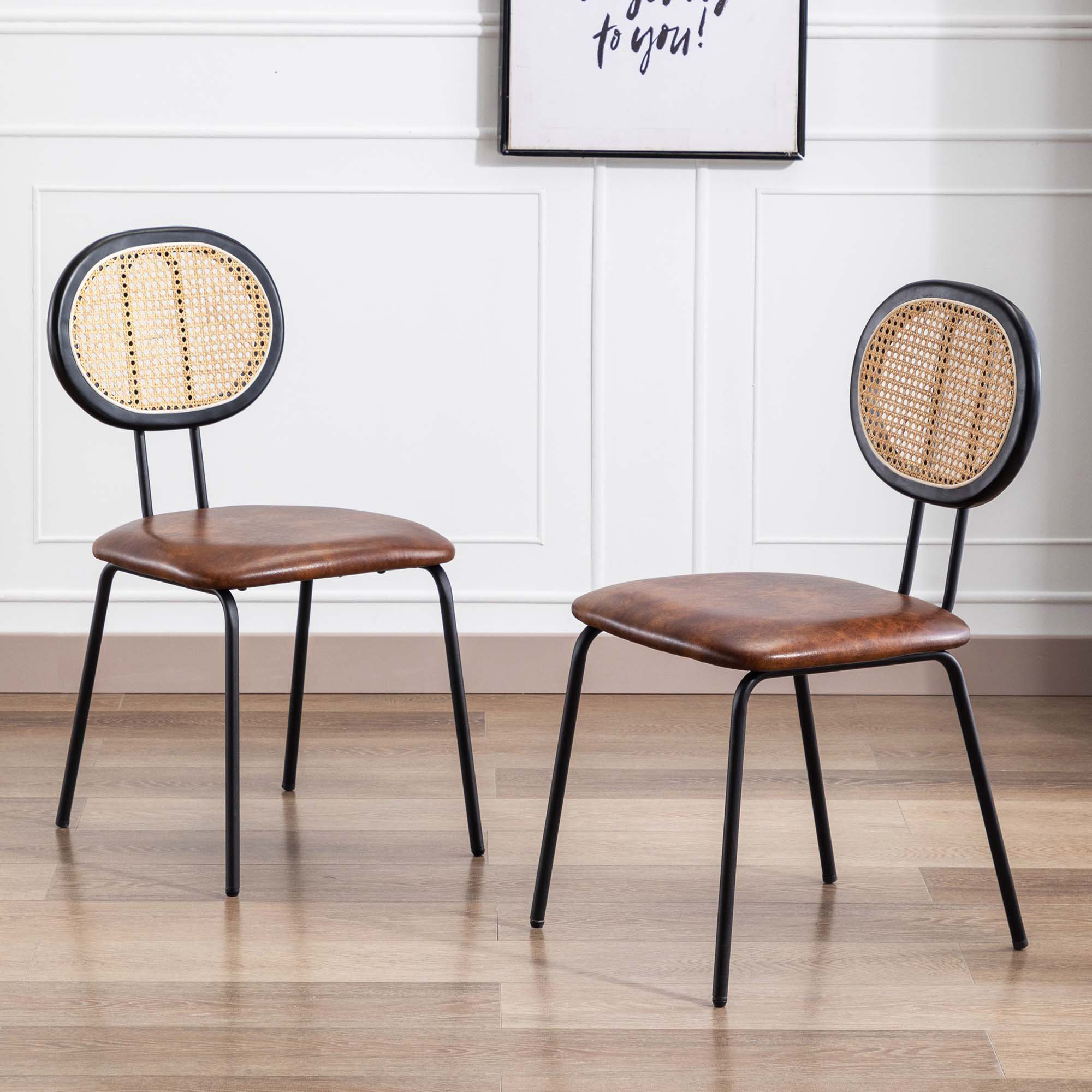 Beachcrest Home™ Dawna Modern Side Chair Dining Chairs with King Louis ...