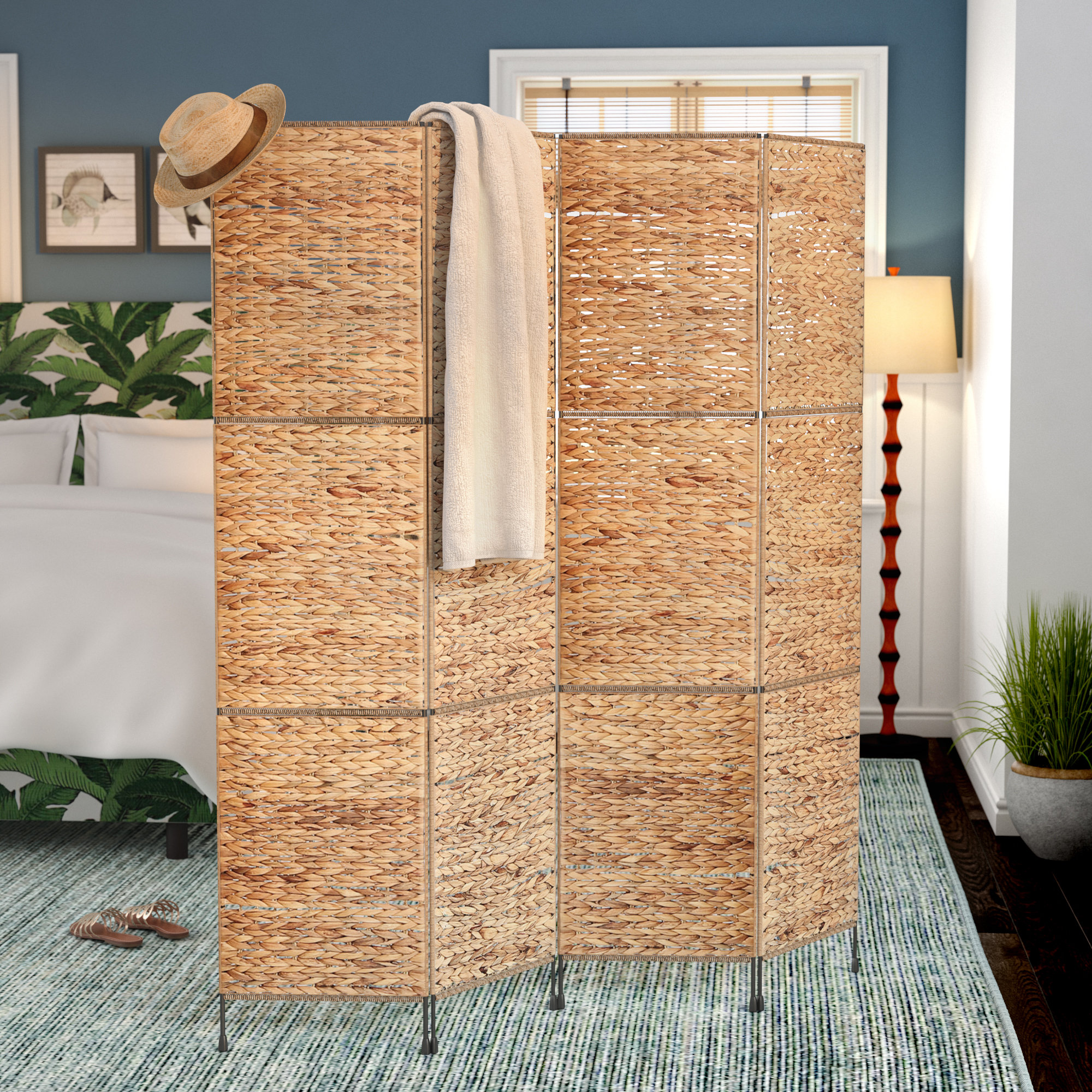 Bay Isle Home™ 4 Panel Room Divider & Reviews | Wayfair