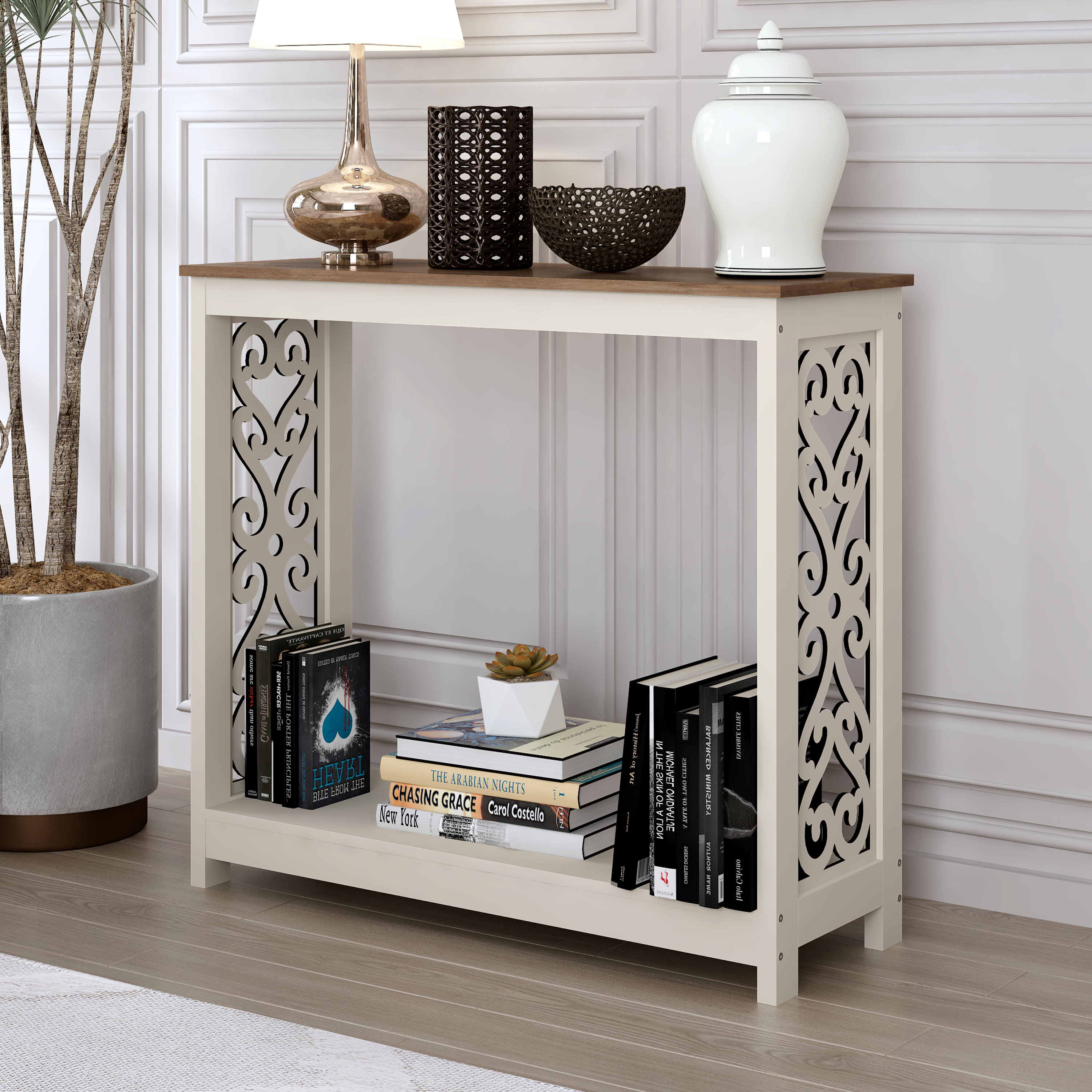 Lark Manor™ Ariba 38'' Laser Cut Console Table & Reviews | Wayfair