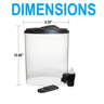 Ebern Designs Aquaview 2-Gallon Plastic 360 Aquarium With Power Filter ...