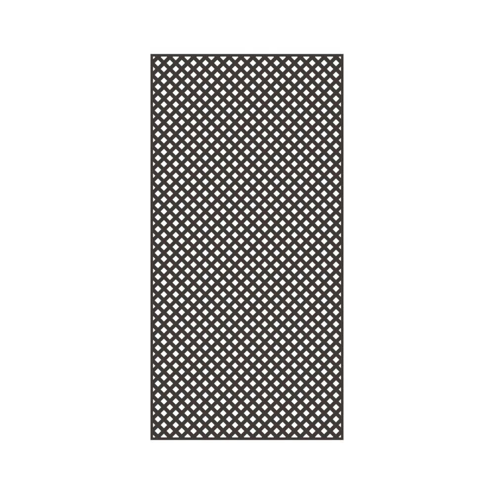 Barrette Outdoor Living 96" H x 48" W Vinyl Diamond Privacy Lattice ...