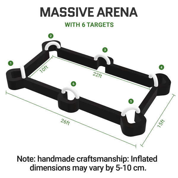 OZIS 26FT Inflatable Soccer Pool Table Football Pitch & Football ...