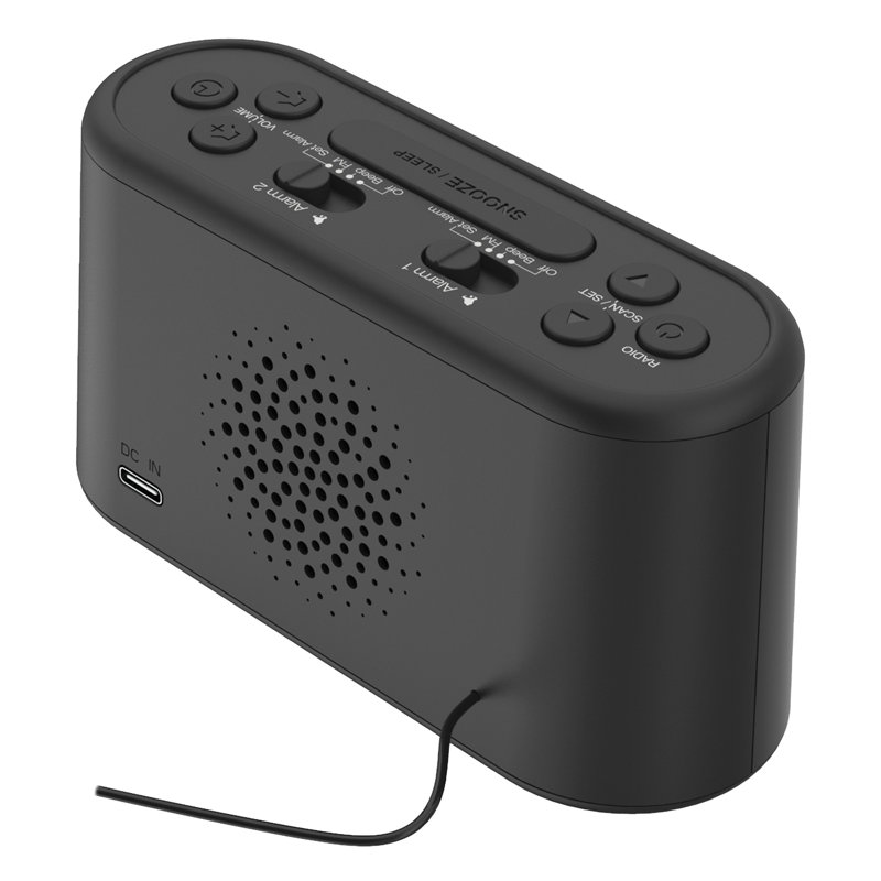 Wrought Studio™ Quartz Movement / Crystal Tabletop Clock with Alarm ...