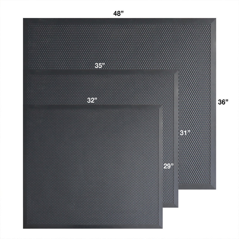 Rubber-Cal, Inc. Rubber-Cal Playground Slide Landing Mat - 29" X 32 ...