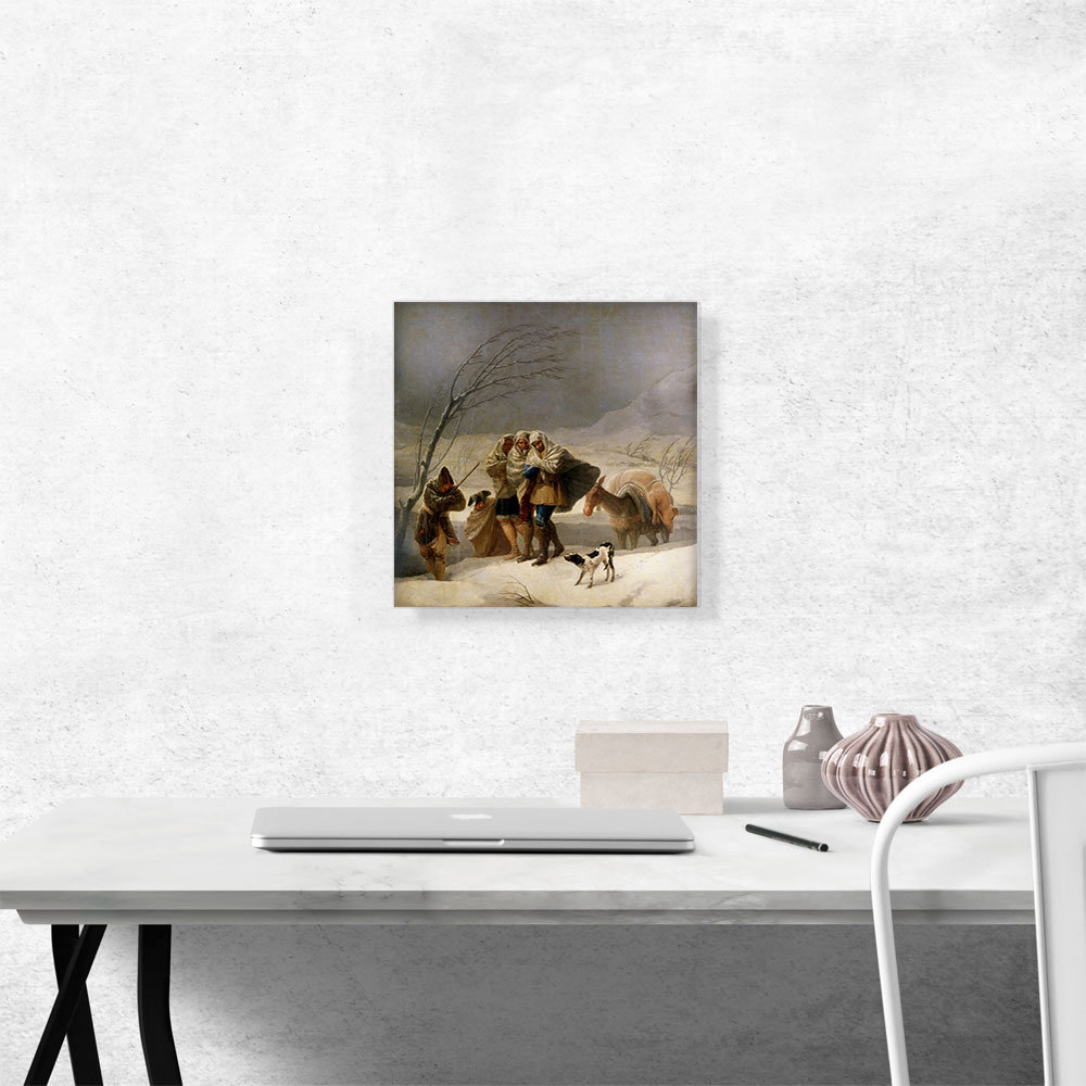 ARTCANVAS " The Snowstorm Winter 1787 " by Francisco De Goya Painting ...