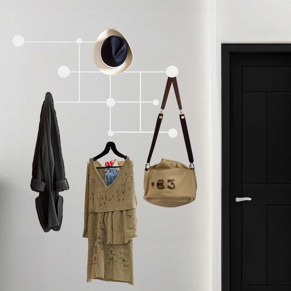 SpiritHome 10 - Hook Coat Rack | Wayfair