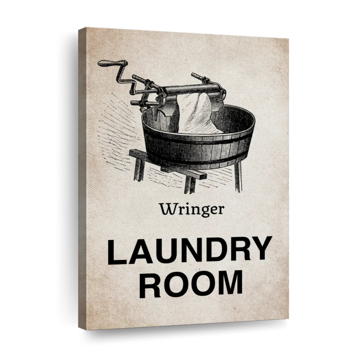 Rosalind Wheeler Wringer Laundry Room Canvas Print - Wayfair Canada