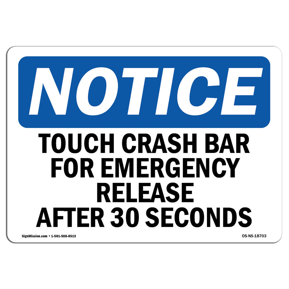 SignMission Touch Crash Bar for Emergency Release After Sign | Wayfair