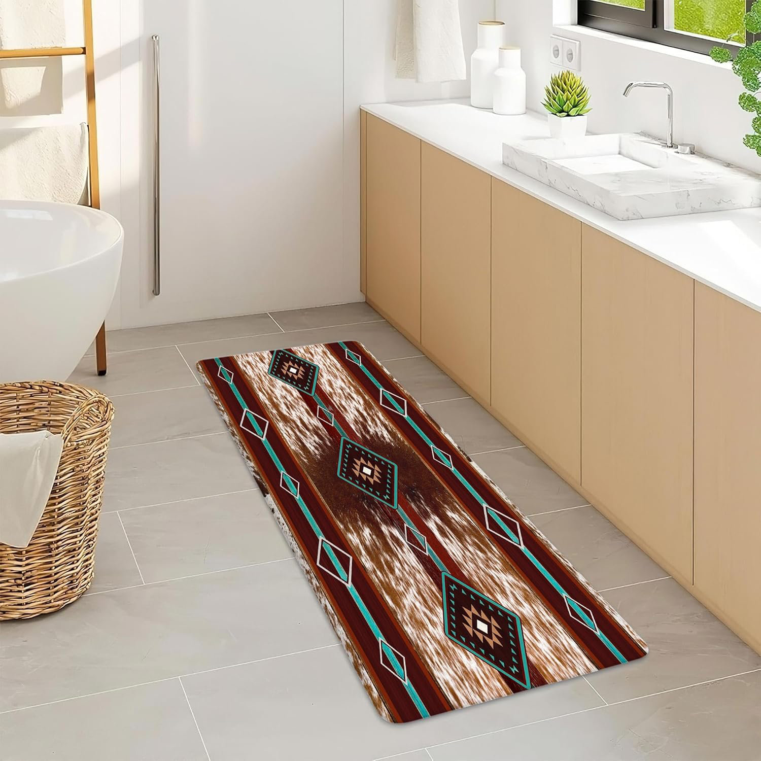 Foundry Select Tapis de salle de bain Western Aztec, tapis de salle de ...