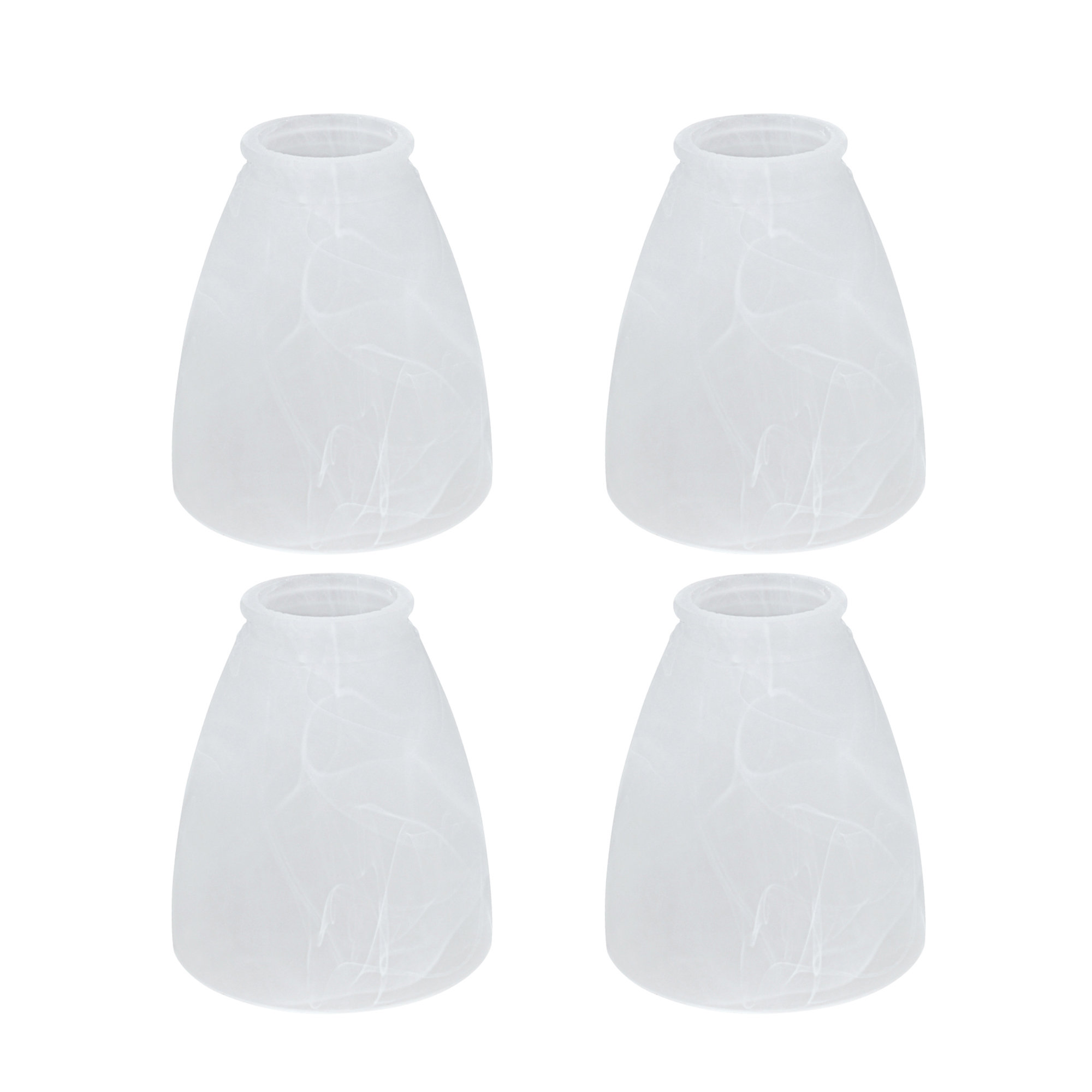 Lark Manor Analynn 4.625" H x 4.13" W Glass Bell Ceiling Fan Fitter ...