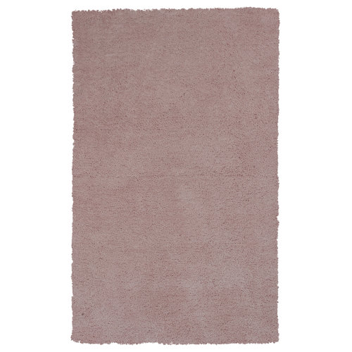 Harriet Bee Simoes Handmade Shag Rose Pink Area Rug & Reviews | Wayfair