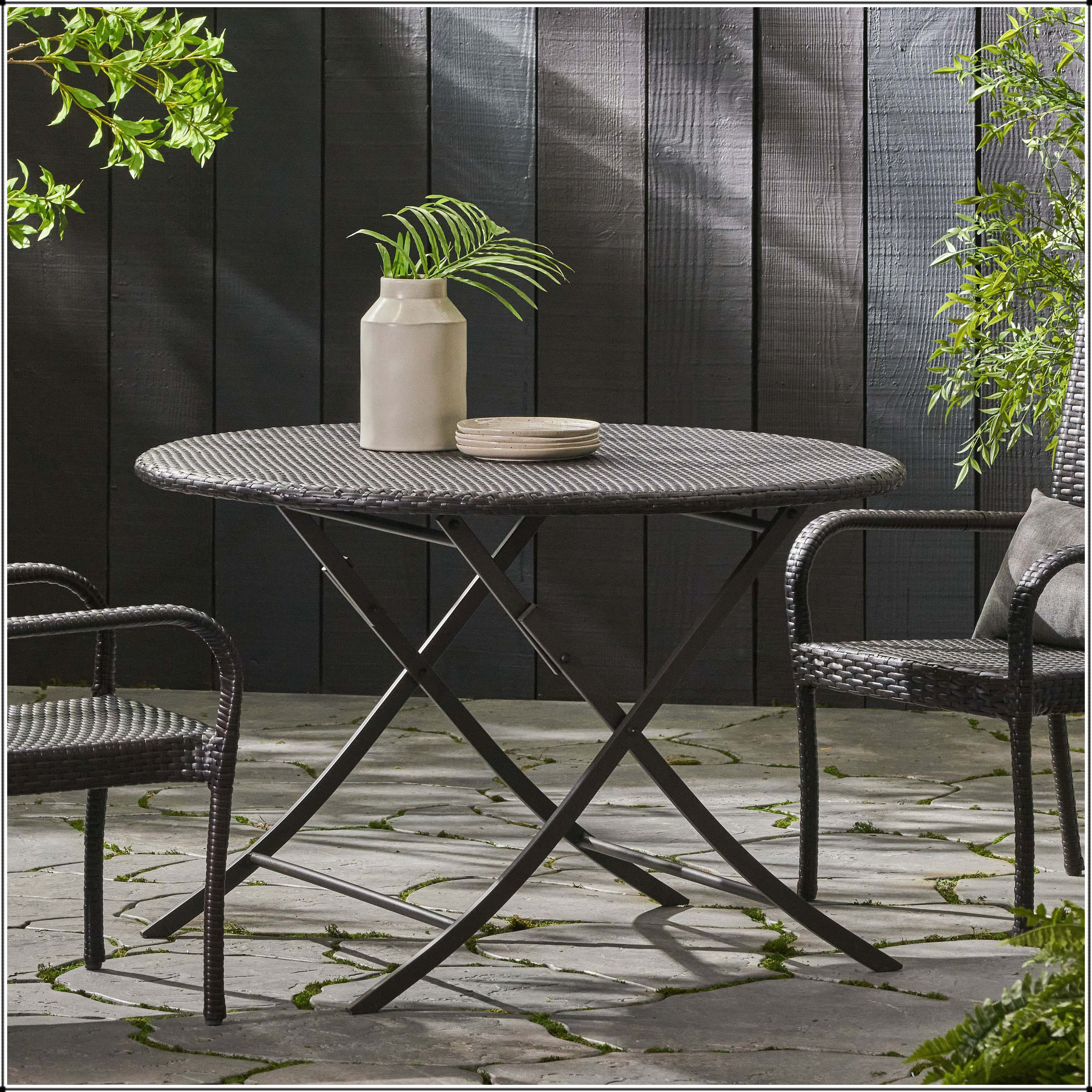 George Oliver RIAD ROUND FOLDABLE DINING TABLE - Wayfair Canada