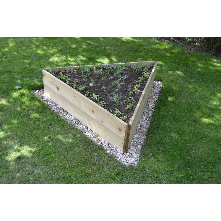 Freeport Park Ridge Triangular Raised Bed - 120cm each side, Height ...