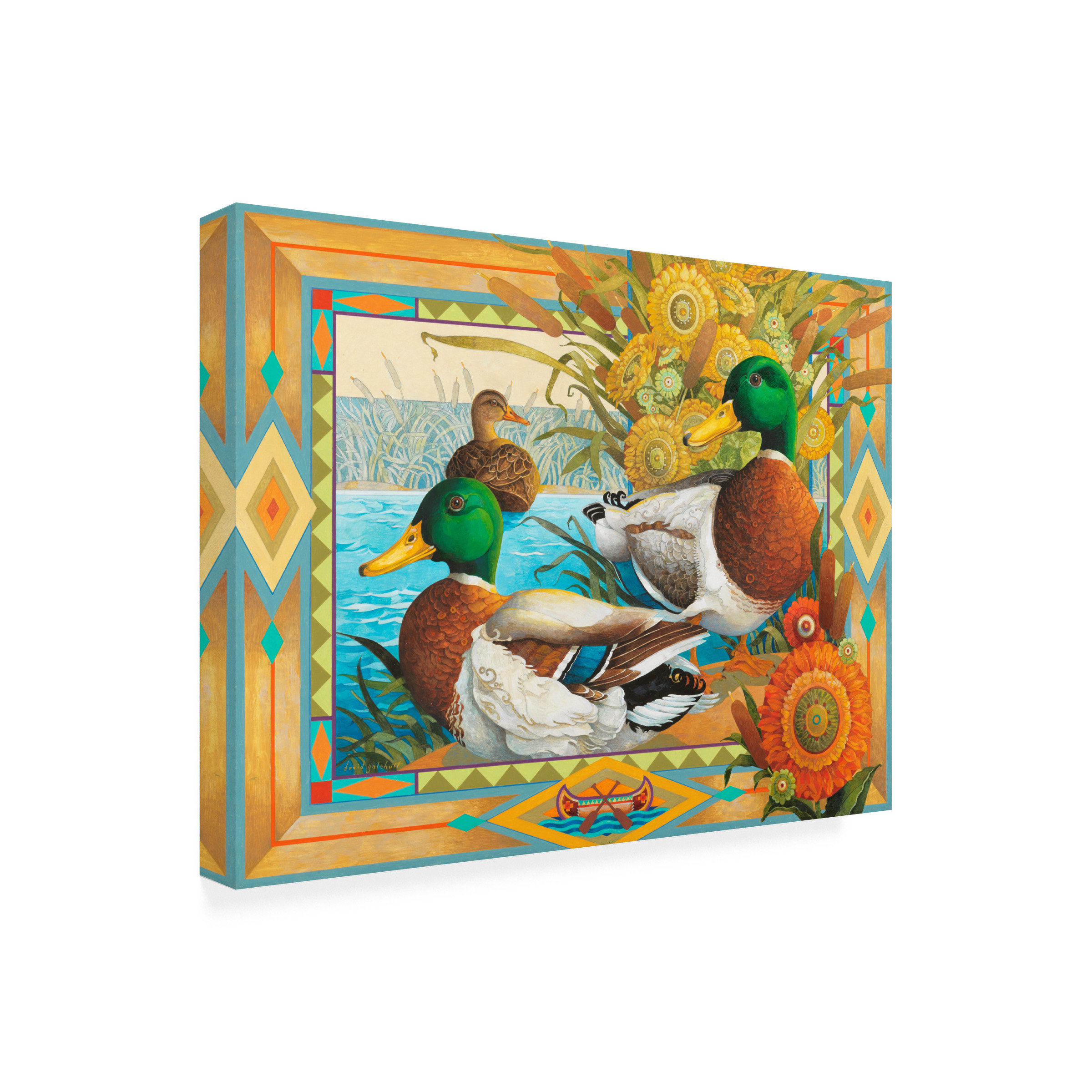 August Grove® Marshland Friends On Canvas by David Galchutt Print | Wayfair
