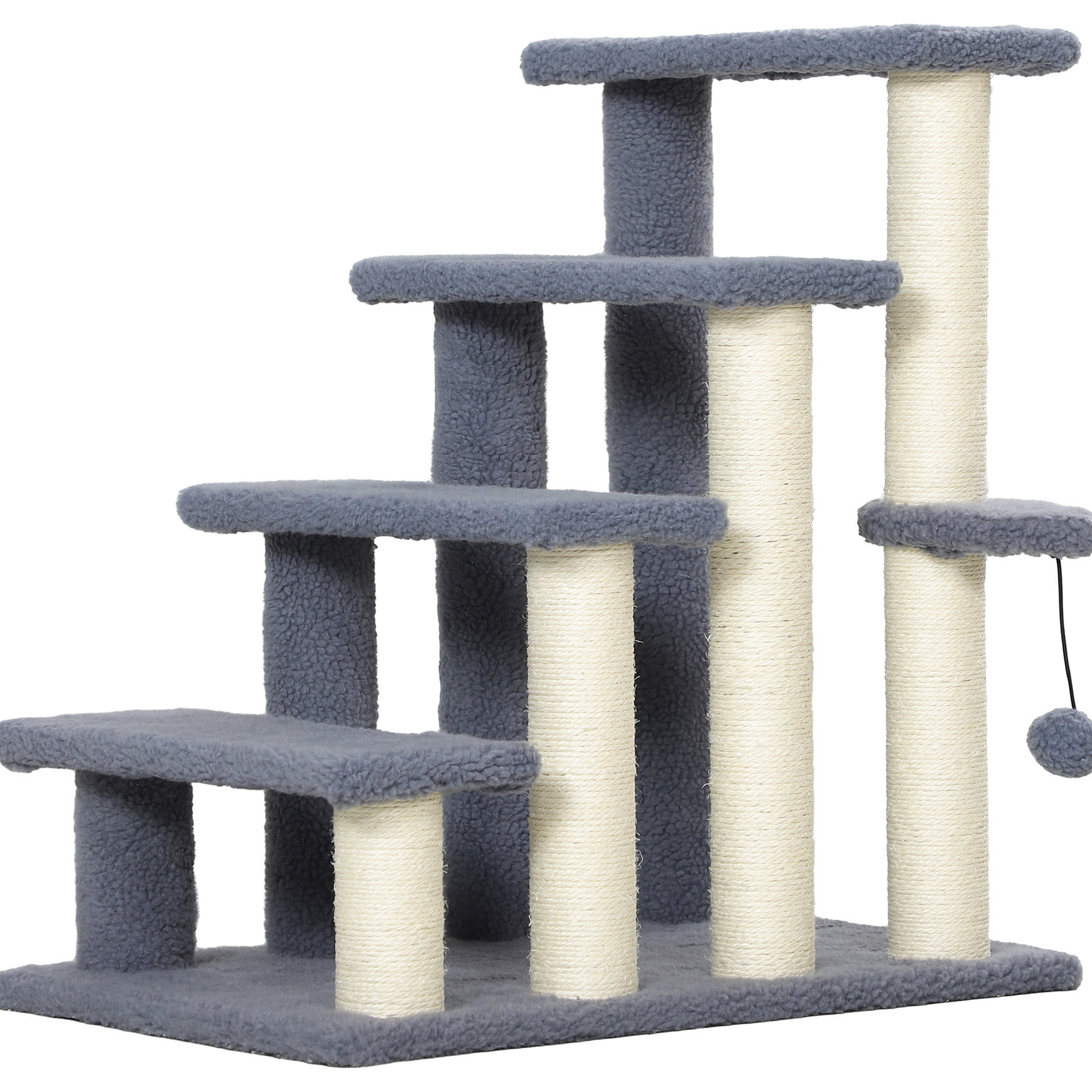 Corrigan Studio® Cat Stairs , 4 Levels With Scratching Posts & Hanging ...