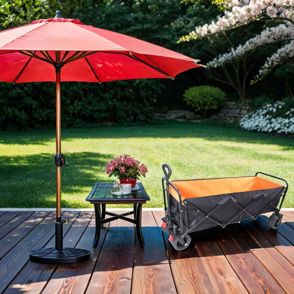 Bantam Interiors Oversized Capacity Garden Carts with Extended Length ...