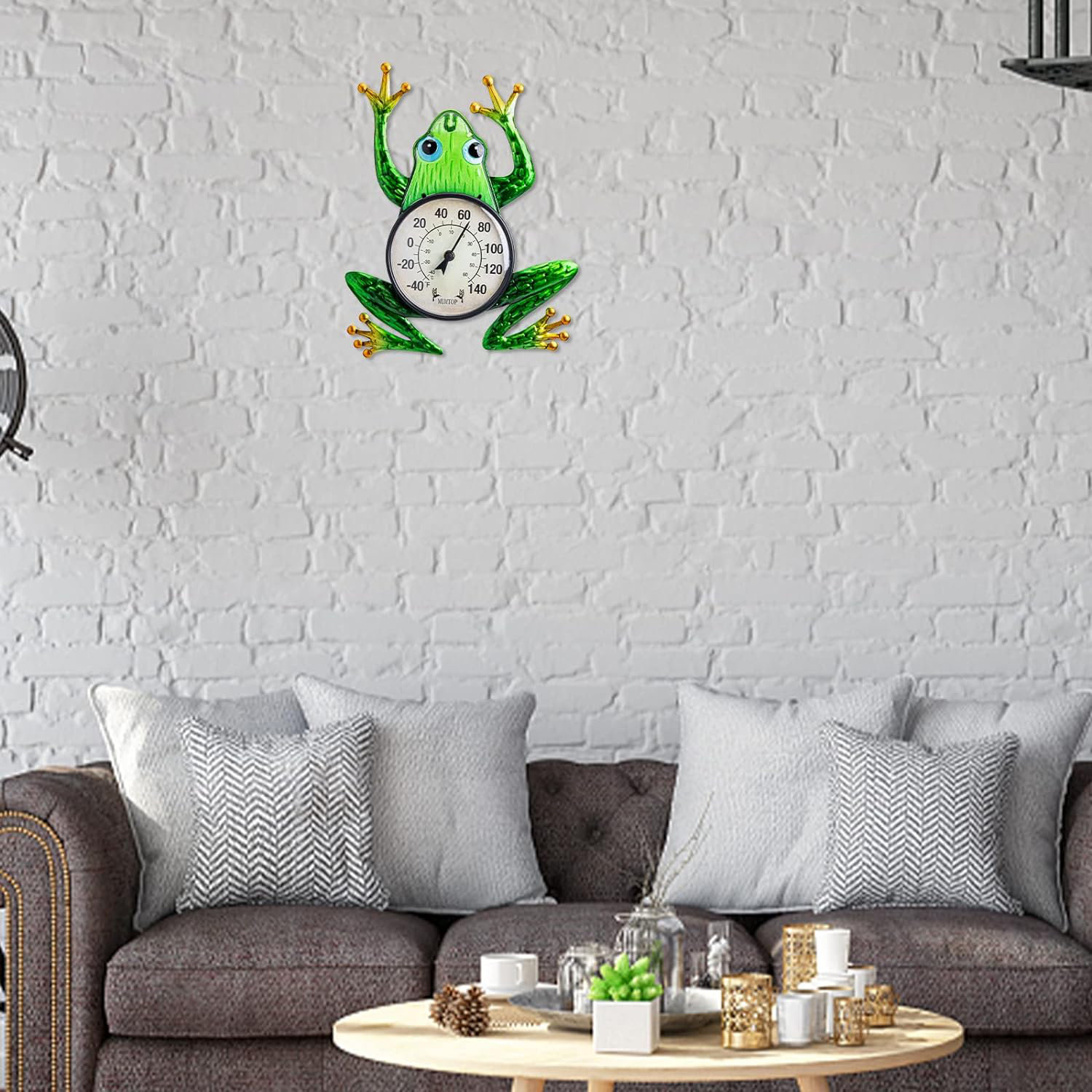 WONDER garden 15”outdoor Thermometers For Indoor/outdoor , Cute Frog ...