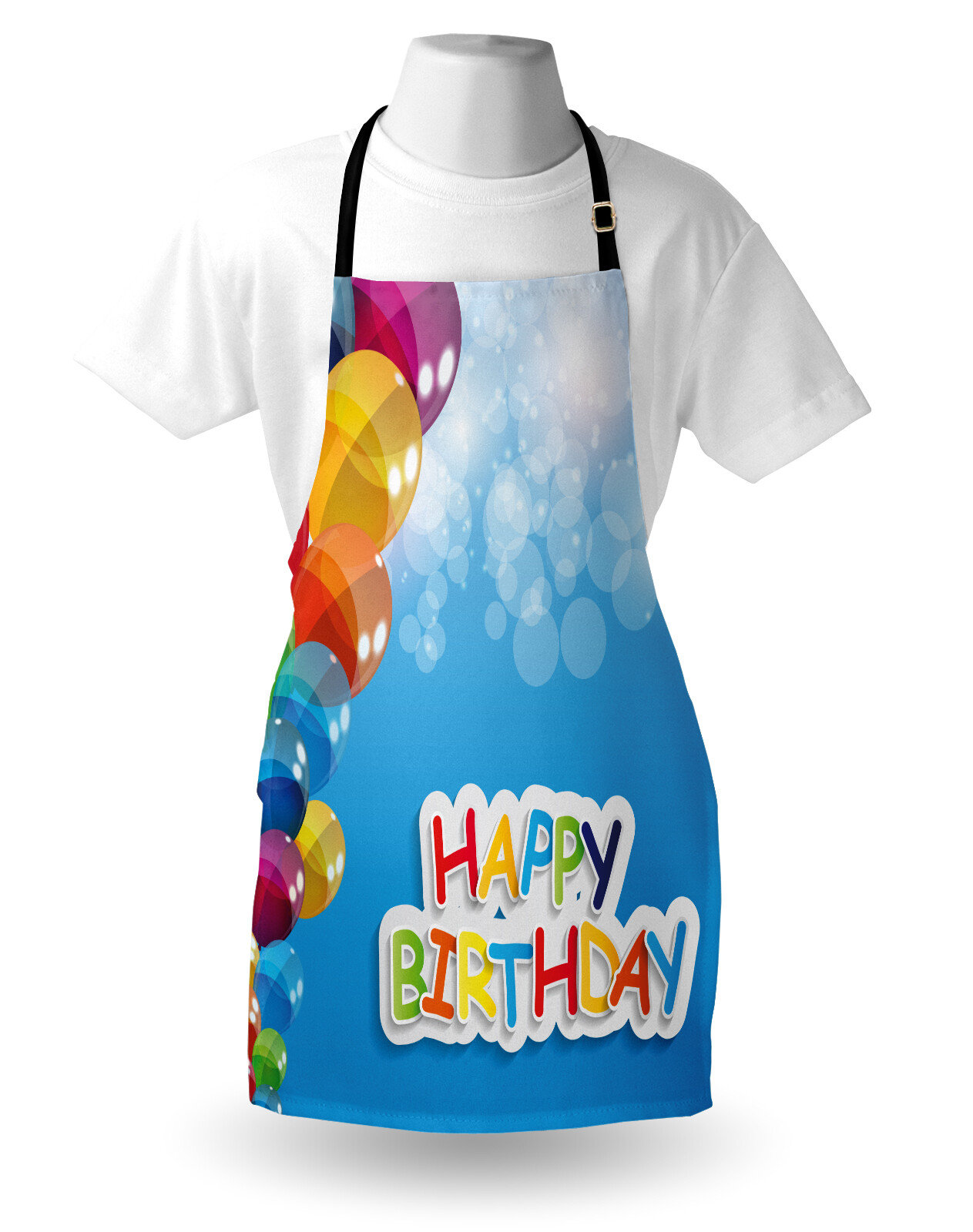 The Party Aisle™ Colorful Apron Unisex, Vibrant Balloons Sky, Adult ...